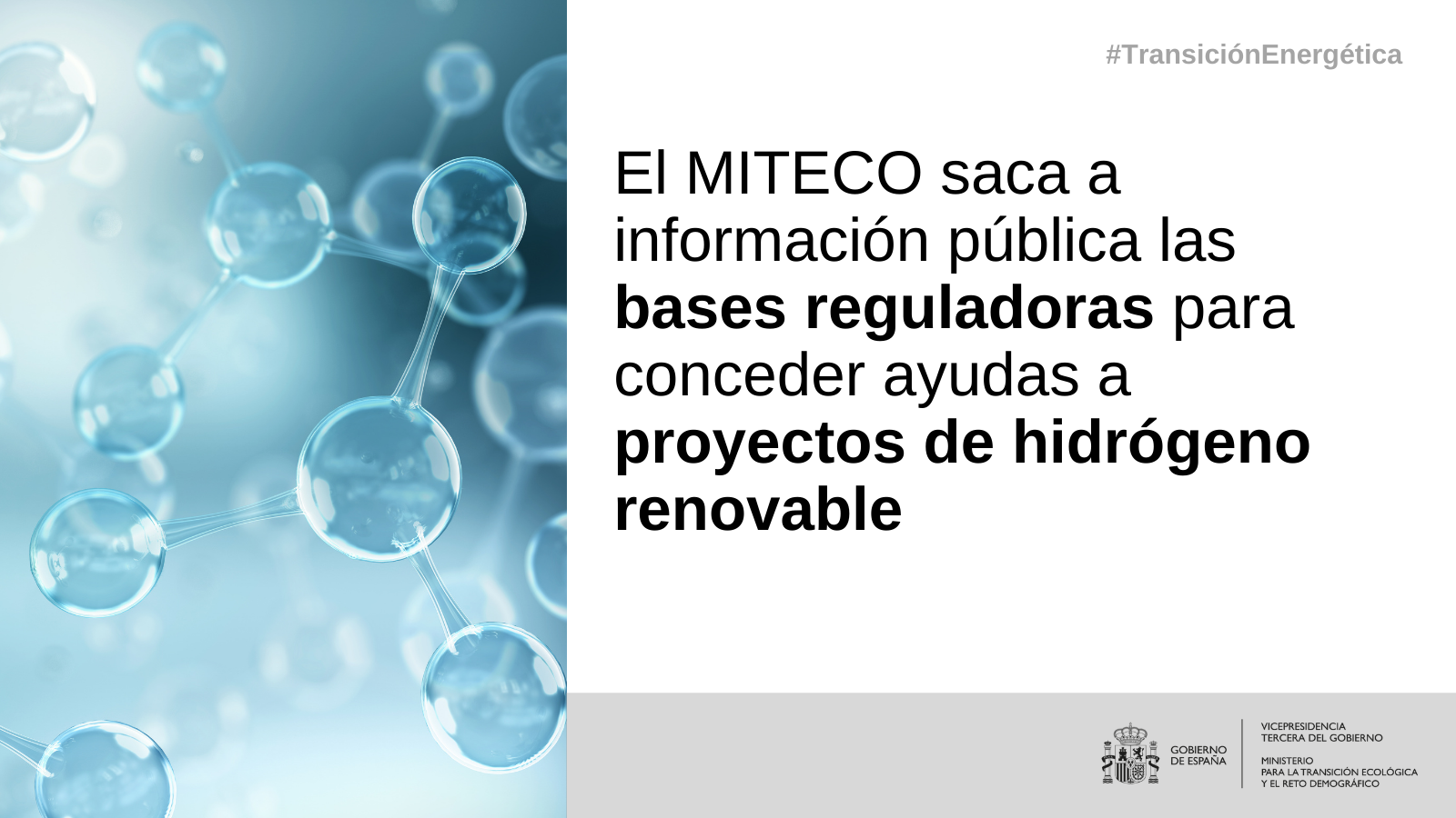 El MITECO lanza a audiencia pública las bases reguladoras para conceder ...